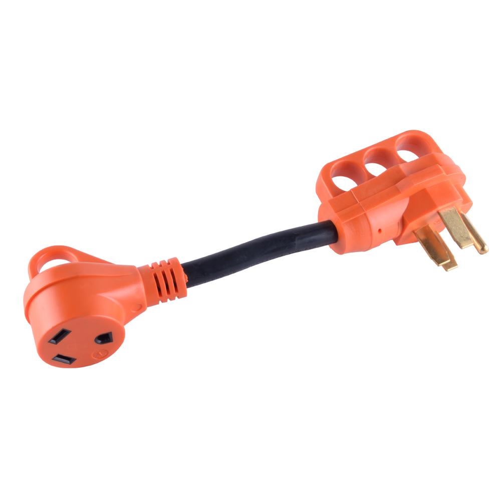 GoWISE Power 12-Inch RV Electrical Adapter with Handle 50-Amp Male to ...
